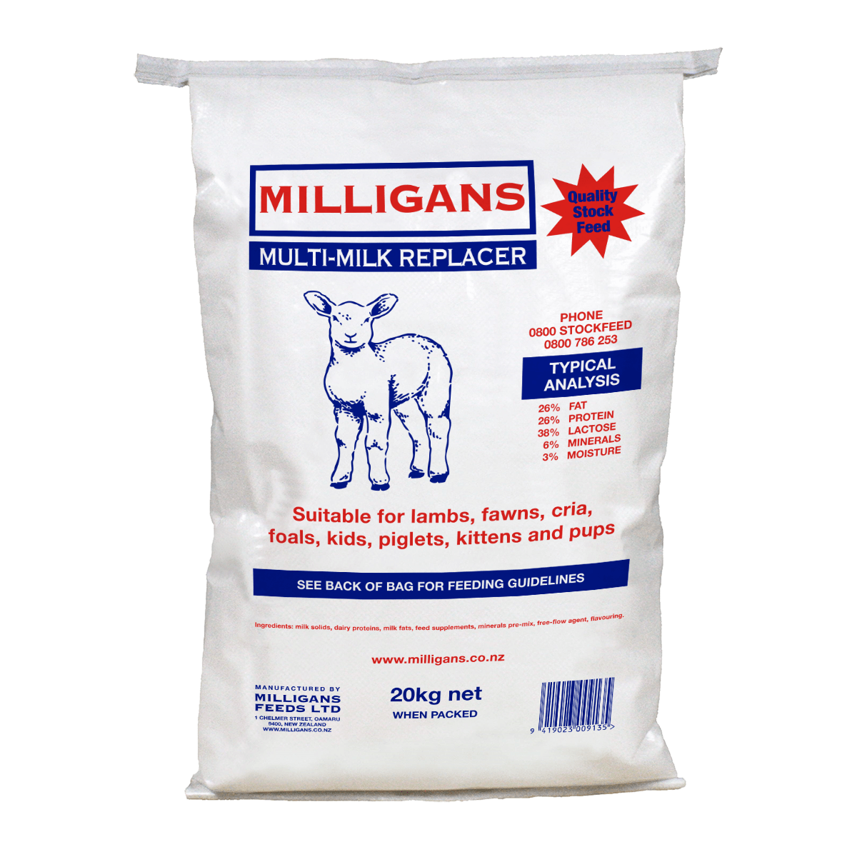 Multi Milk Replacers - Milligans Feeds